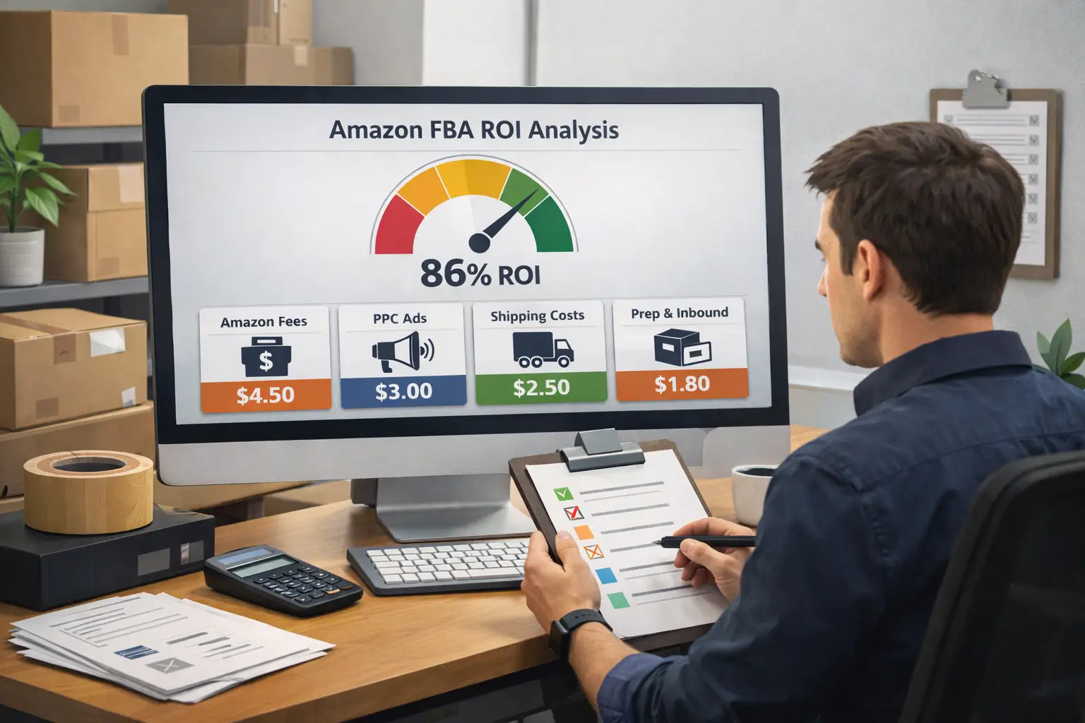 Good ROI for Amazon FBA: Benchmarks, Formula, and Costs to Include