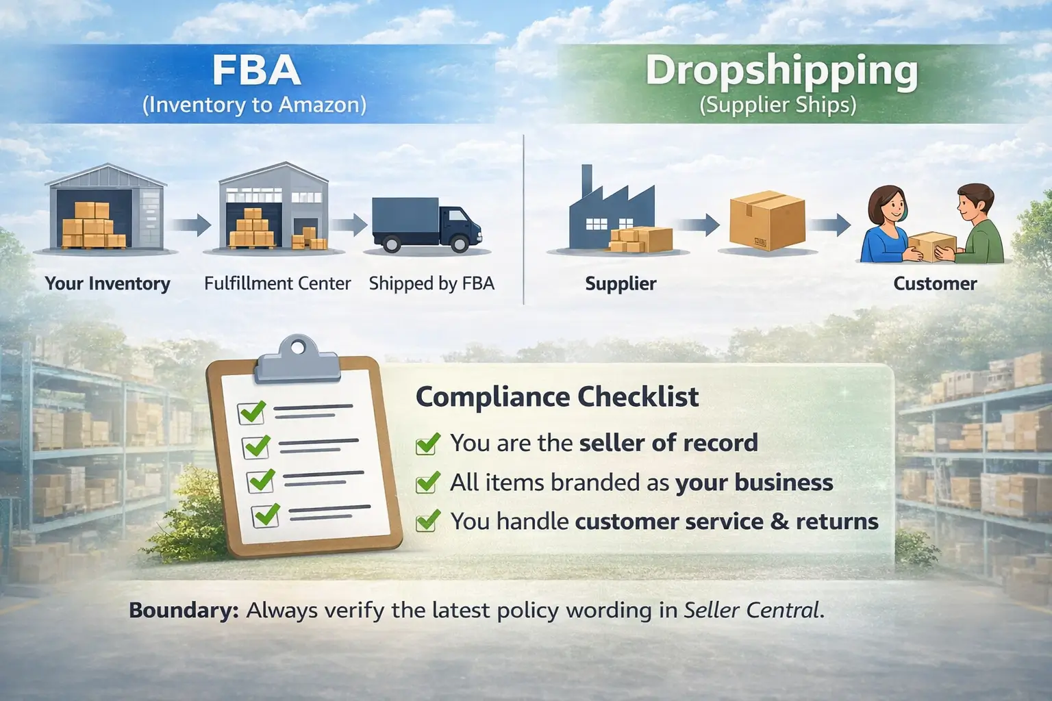 Amazon FBA vs Dropshipping: Differences, Compliance, and a Beginner ...