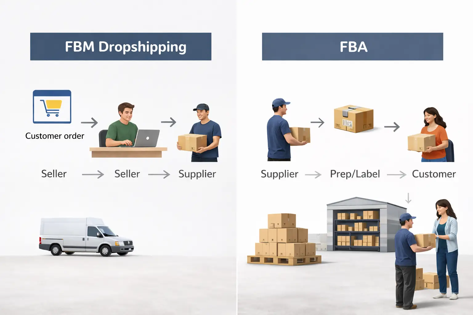 Amazon FBA Dropshipping: What It Really Means (and How to Choose FBA vs ...