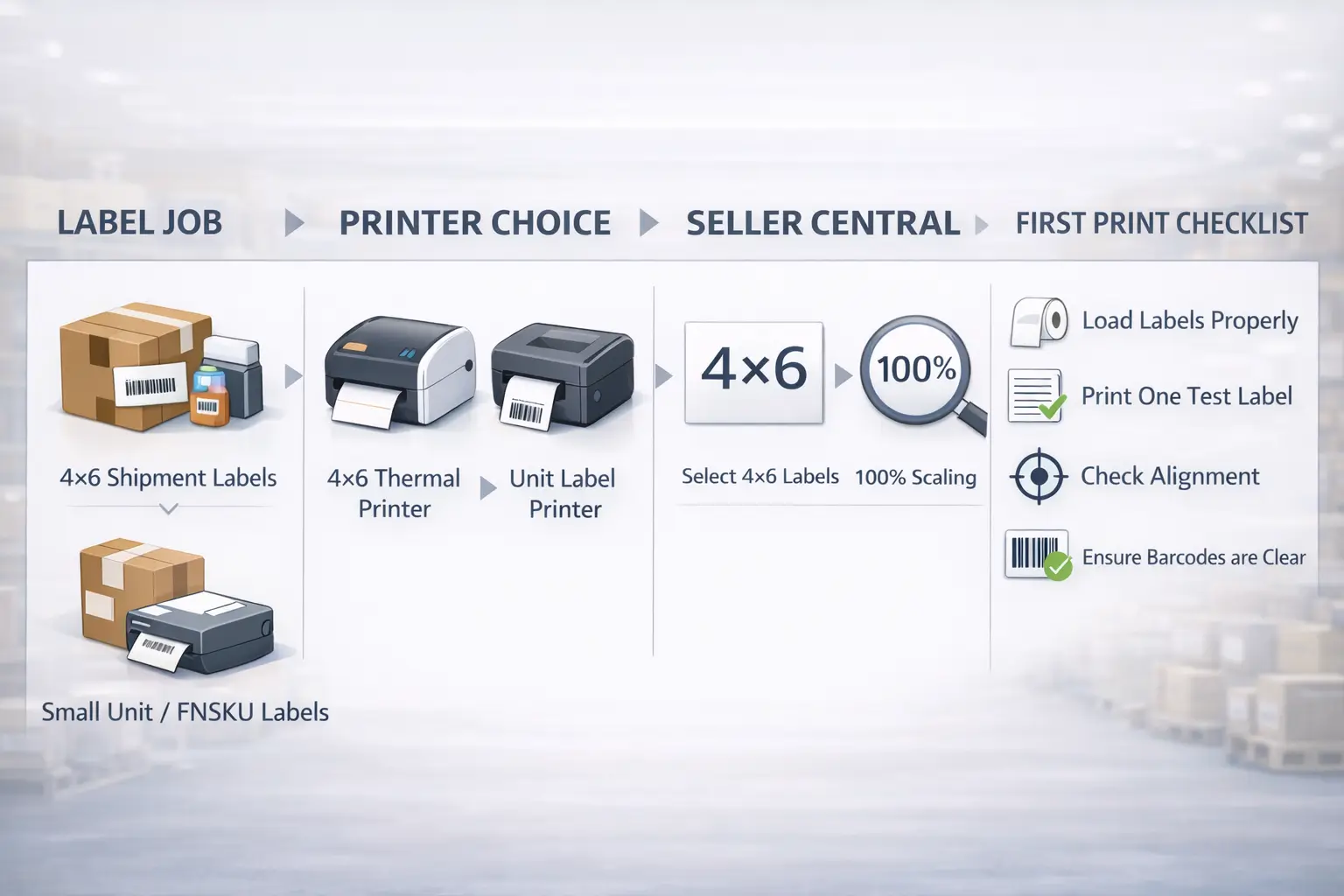 Best Label Printer for Amazon FBA: 4×6 vs FNSKU + Setup Checklist