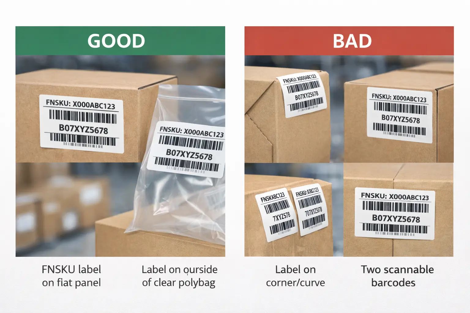 Amazon FNSKU Label Size: Templates, Printing & Placement for FBA