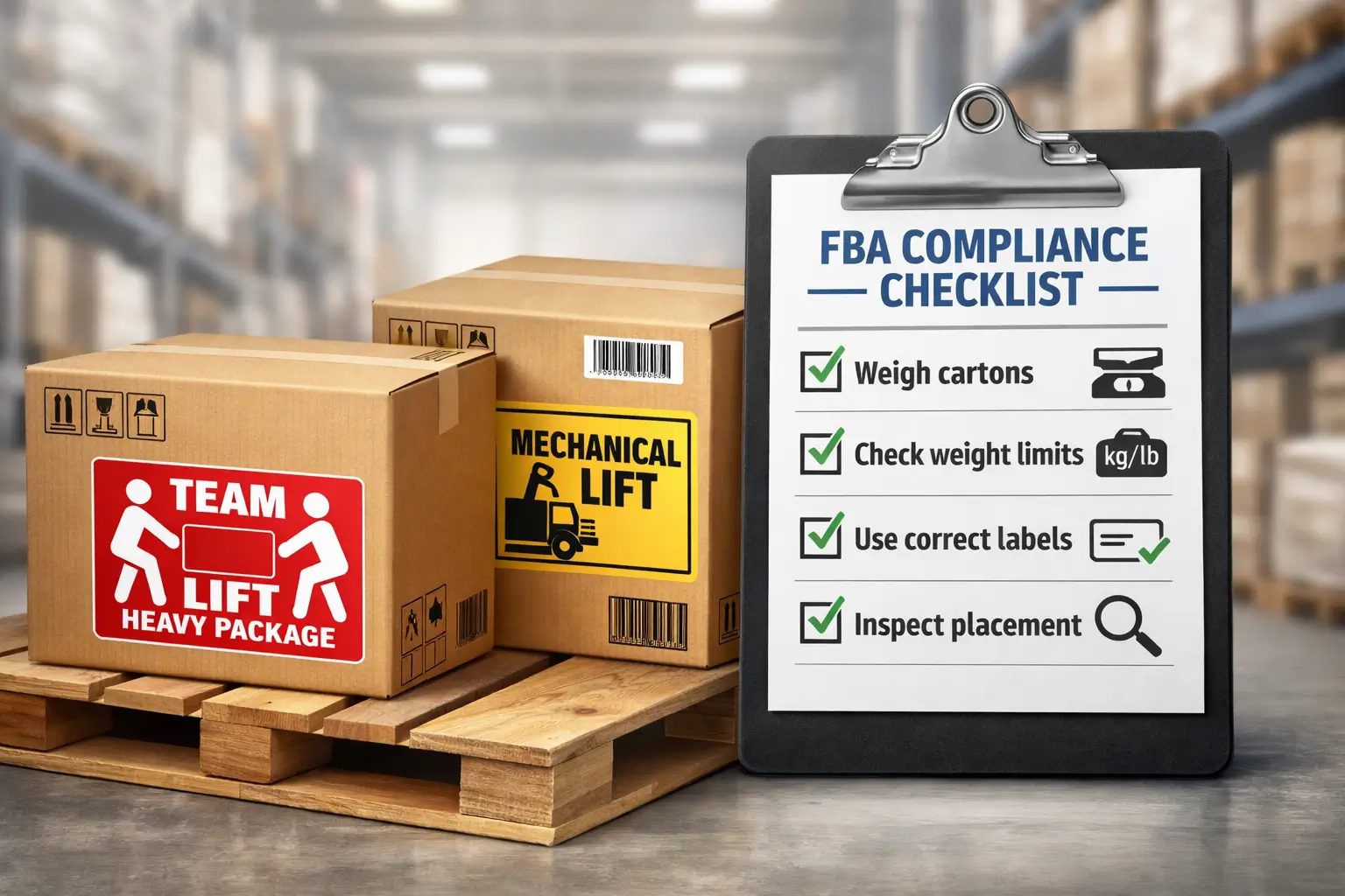 Amazon FBA Team Lift Label Requirement (US): Rules, Placement & Carton ...
