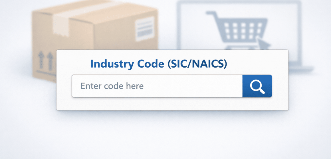 Amazon FBA SIC Code (US): Common Codes + SIC vs NAI